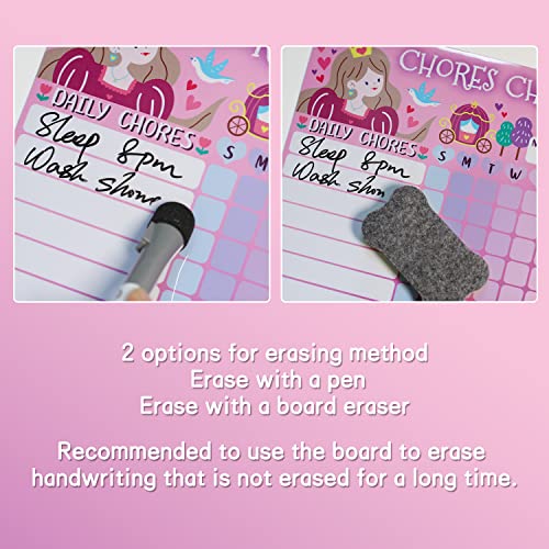 EkiShoal Kids Chore Chart Magnetic Set - 5 in 1 - Reward Chart for Kids, Good Behavior Chart for Kids at Home, My Responsibility Chart for Kids, Magnetic Reward Chart for Kids Behavior - Large