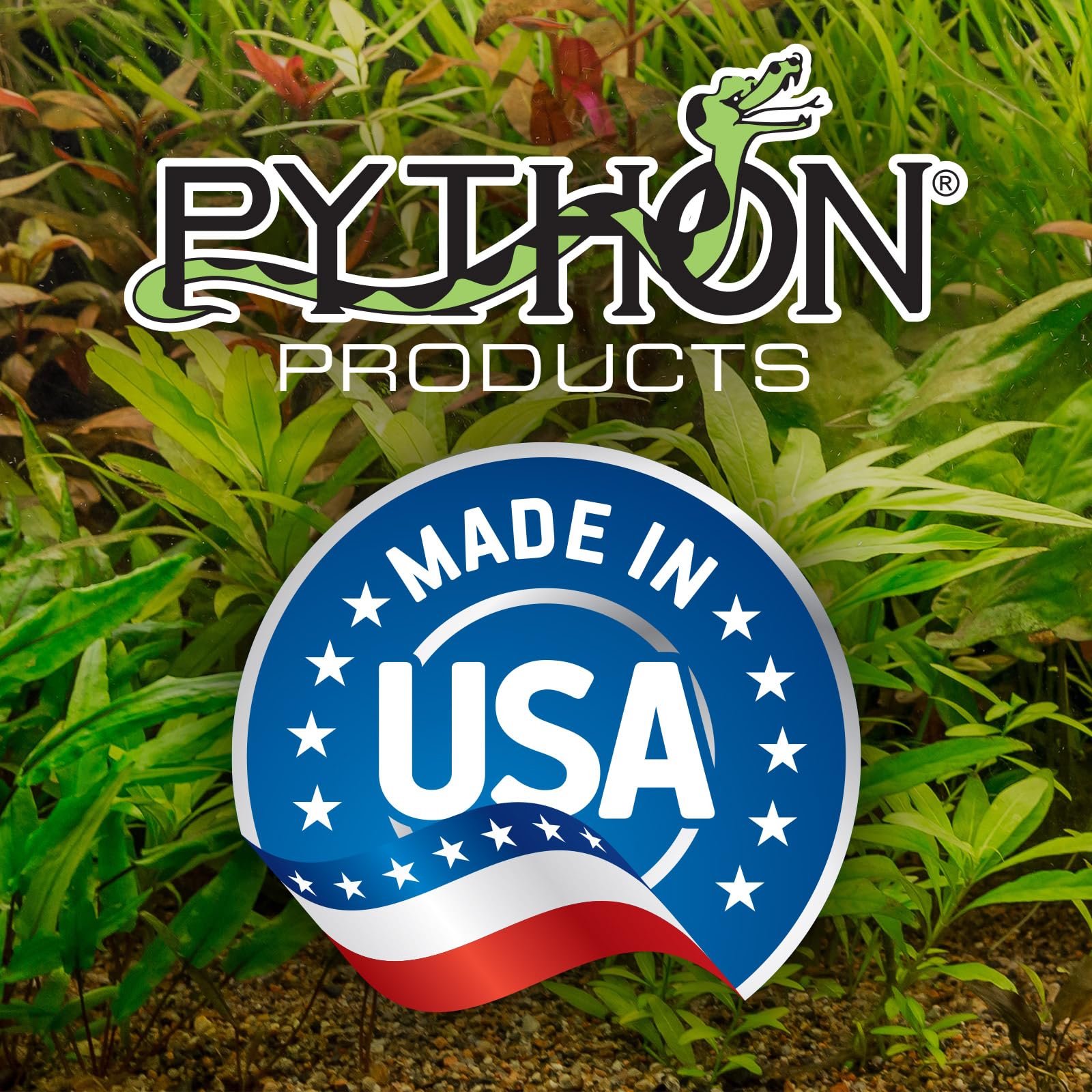 Python No Spill Clean and Fill Aquarium Maintenance System, Complete Ready-to-Use Gravel Cleaner and Water Changer for Fish Tanks, 50 Foot
