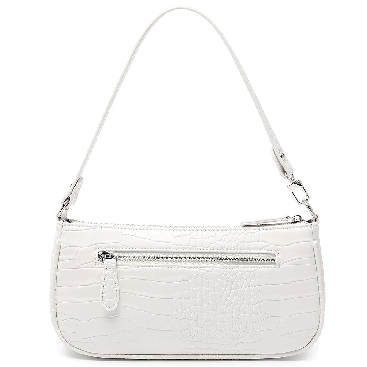 Shoulder Bags for Women Small Y2K White Purse Tote Handbag Clutch 90s Retro Classic