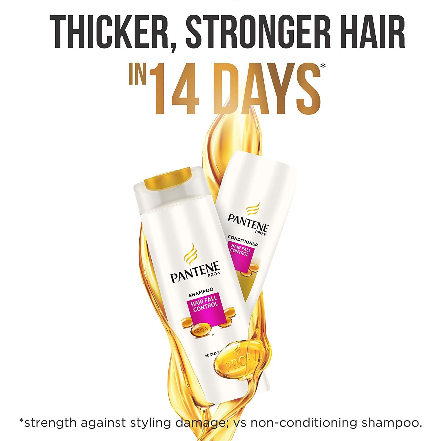 Panteane Pro-V Hair Fall Control Shampoo - 180ml/6.08 fl.oz
