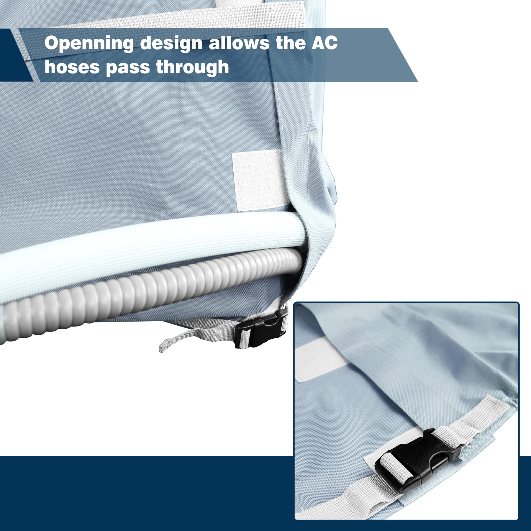 Pearwow Air Conditioner Cover for Outside Unit,Outdoor Central Winter AC Cover Fits up to 24L x 24W x 30H inches