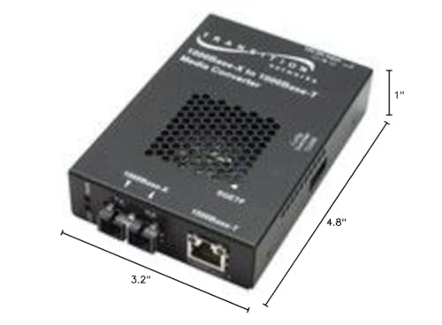 Transition Networks SGETF1039-110-NA Stand-Alone - Media converter - 1000Base-SX, 1000Base-T - RJ-45 / LC multi-mode - up to 1800 ft - 850 nm