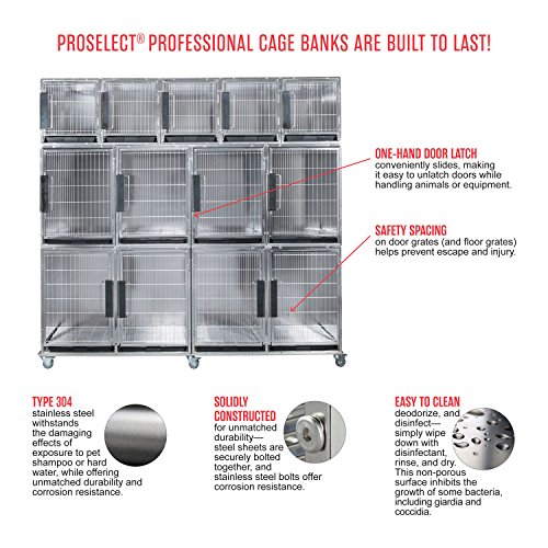 ProSelect Steel Modular Kennel Pet Cage, Small, Sandstone