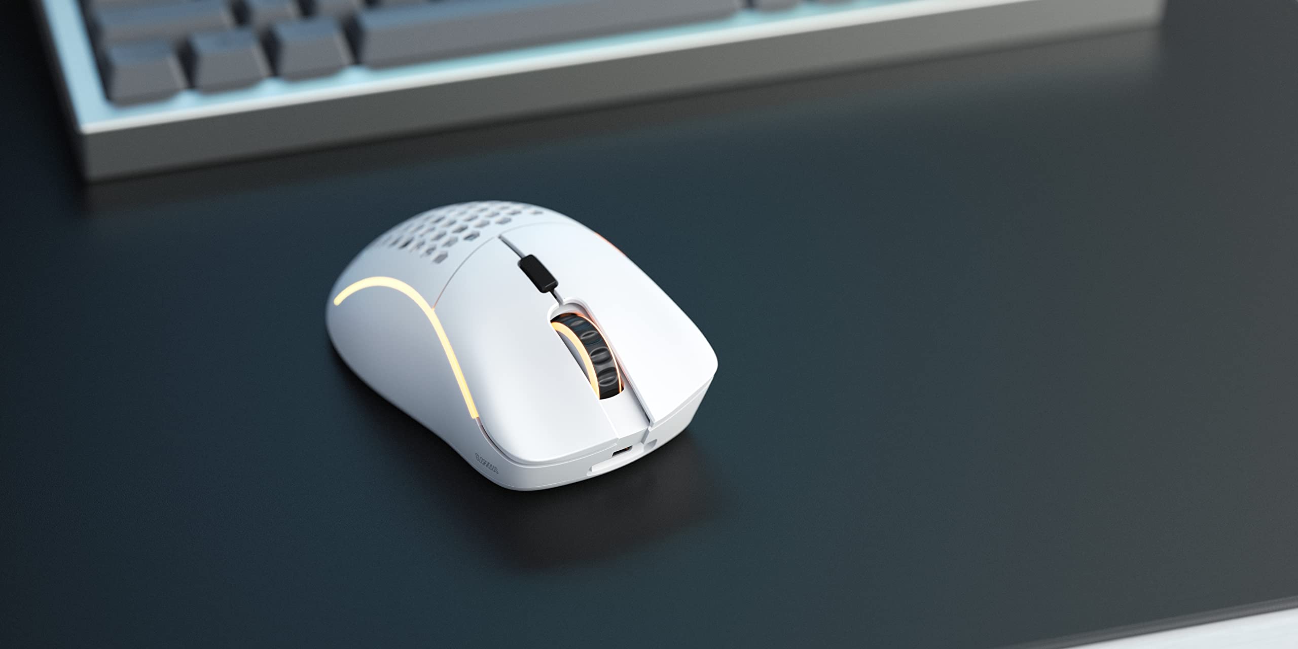Glorious Model D Wireless Gaming Mouse - RGB 69g Lightweight Wireless Gaming Mouse (Matte White) (RENEWED)