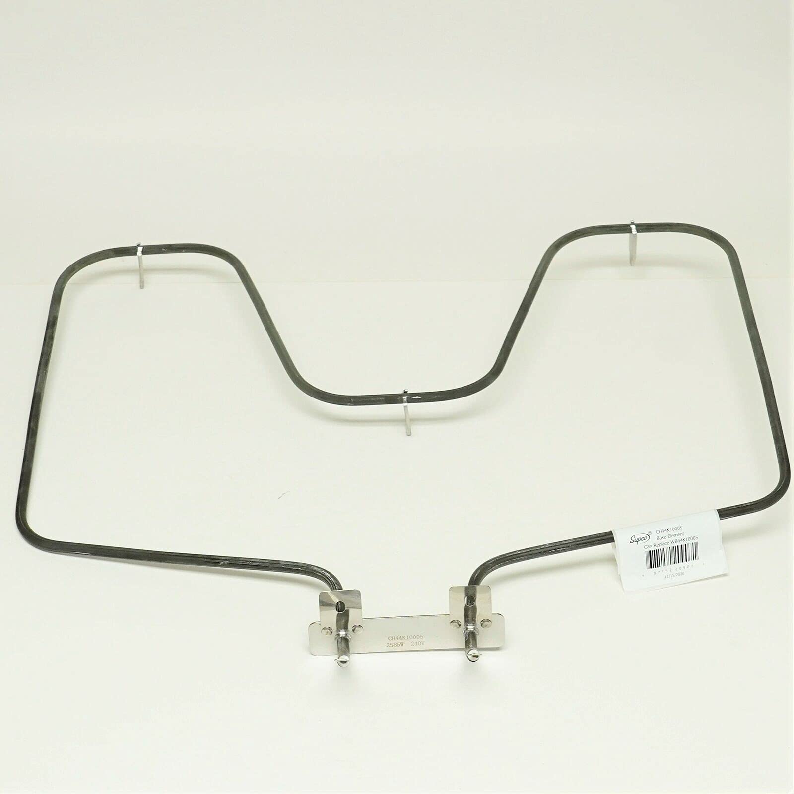 Bottom oven heating element for GE oven models JBP61WC1WW, JBP62BD1CT, JBP62BD1WH, JBP62BD2CT, JBP62BD2WH, JBP62BD3CT, JBP62BD3WH, JBP62BD4CT, JBP62BD4WH, JBP62CD1CC, JBP62CD2CC, JBP62CD3CC