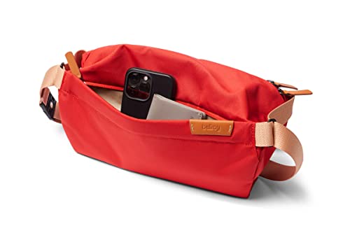 Bellroy Sling Bag (Unisex Compact Crossbody Bag, Multiple Compartments, Water-resistant Materials, Holds Phone, Camera & Water Bottle) -HotSauce