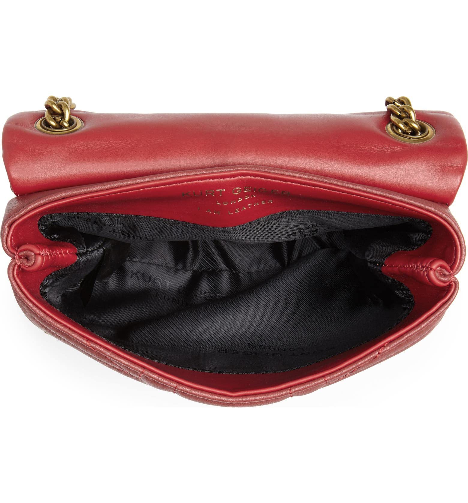 Kurt Geiger London Leather Mini Kensington Union Jack Shoulder Bag (leather)