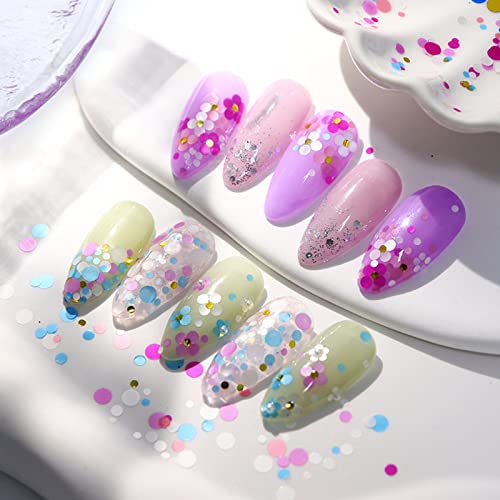 Round Glitter Resin Fillings Flakes Sequins Epoxy Resin Mold Filler for DIY Jewelry Making Nail Art Decor