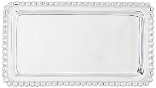 Mariposa Statement Beaded Tray, One Size, Silver