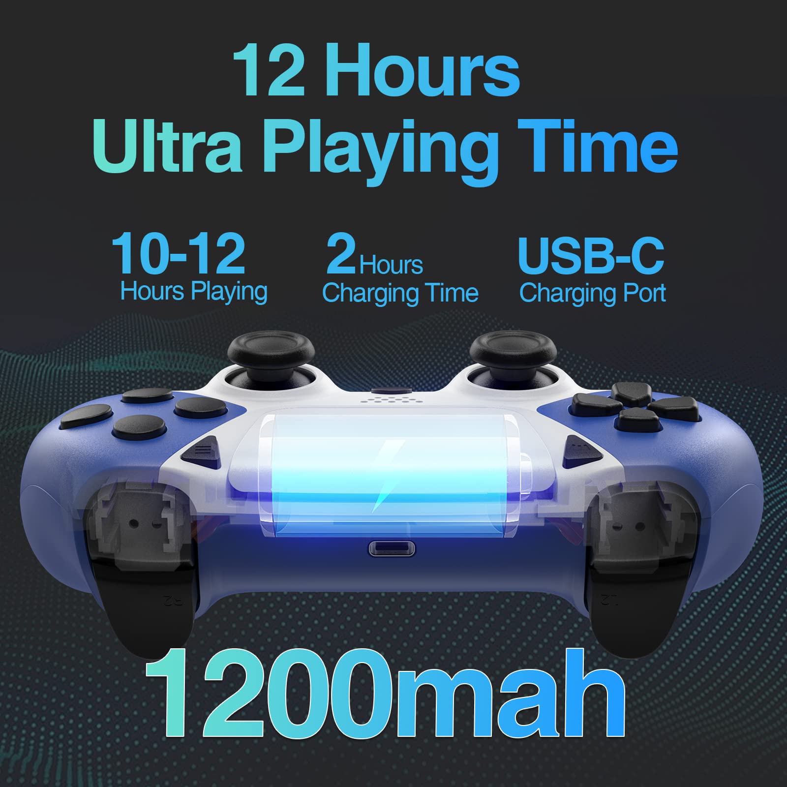 BELOPERA Wireless Controller for PS4 Controller, Ymir fit Playstation 4 Controller with Turbo/Back Paddles/Upgraded Joystick, Replacement Gamepad for Controller PS4 Supports PS4/Slim/PC/Steam/IOS/MAC