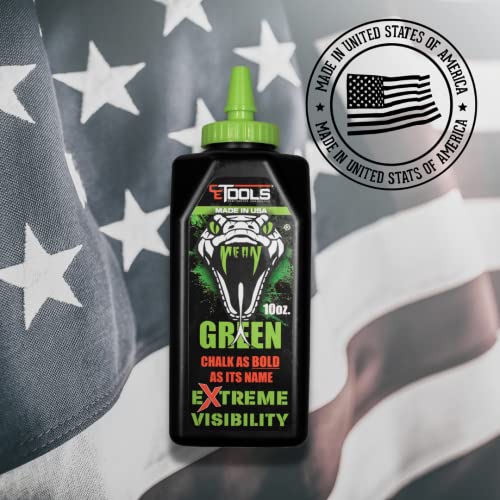 CE TOOLS Mean GreenĀ® EXTREME VISIBILITY Marking Chalk - Made in USA
