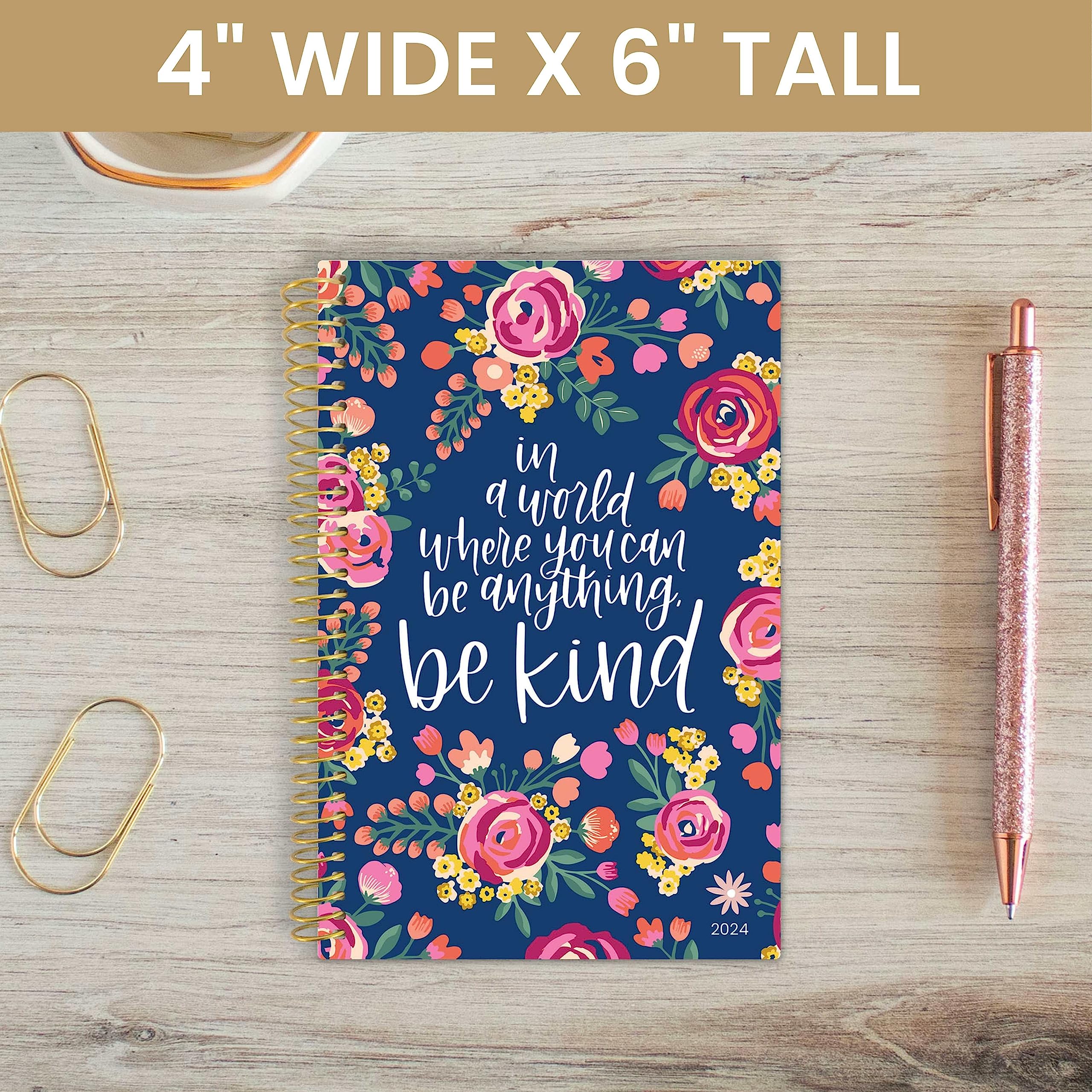 bloom daily planners 2024 (8.5" x 11") Calendar Year Day Planner (January 2024 - December 2024) - Weekly/Monthly Dated Agenda Organizer with Tabs - Be Kind