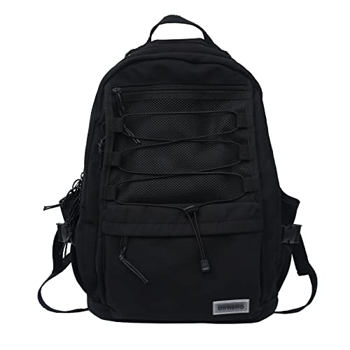 EKUIZAI Solid Color Simple Elementary Backpack for Girls Middle School Bookbag Large Capacity School Bag
