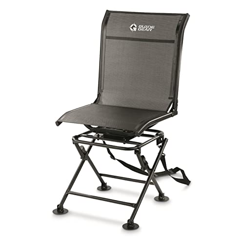 Guide Gear 360º Swivel Hunting Blind Chair, Lightweight, Portable Mesh Hunt Seat, 300-lbs Capacity