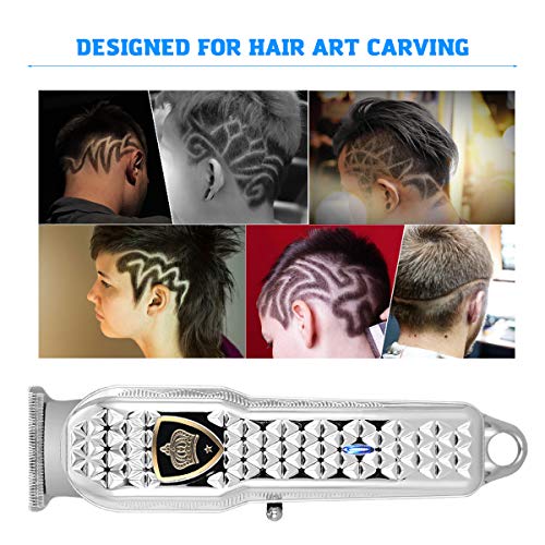BESTBOMG Beard Trimmer for Men, Men Hair Clippers USB Rechargeable Beard Trimmer Shaver Mustache Grooming Kit for Home Barber