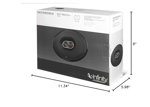 Infinity REF-9633IX Reference 6x9 Inch Three-Way Car Audio Speakers