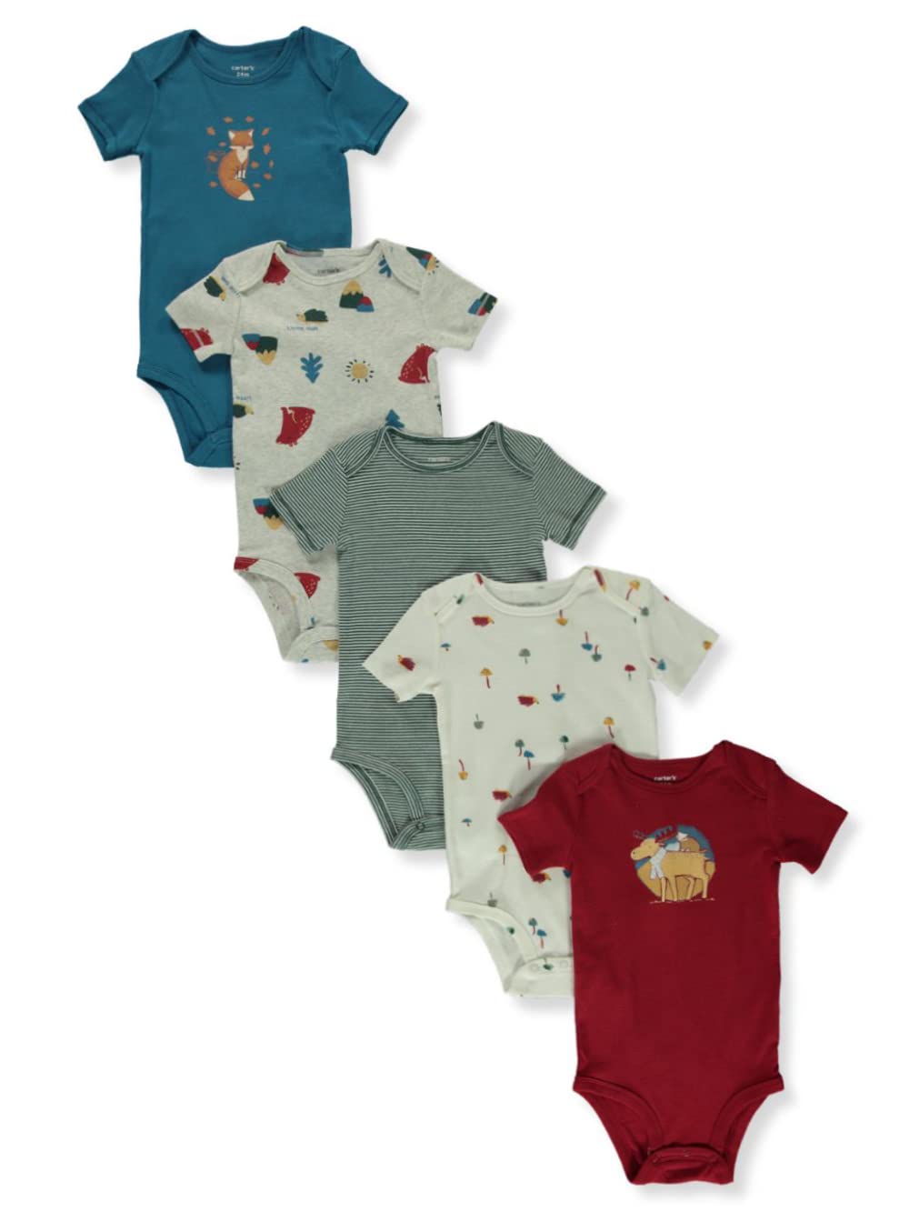 Carter's Baby Boys' 5-Pack Bodysuits - blue/multi, 6 months