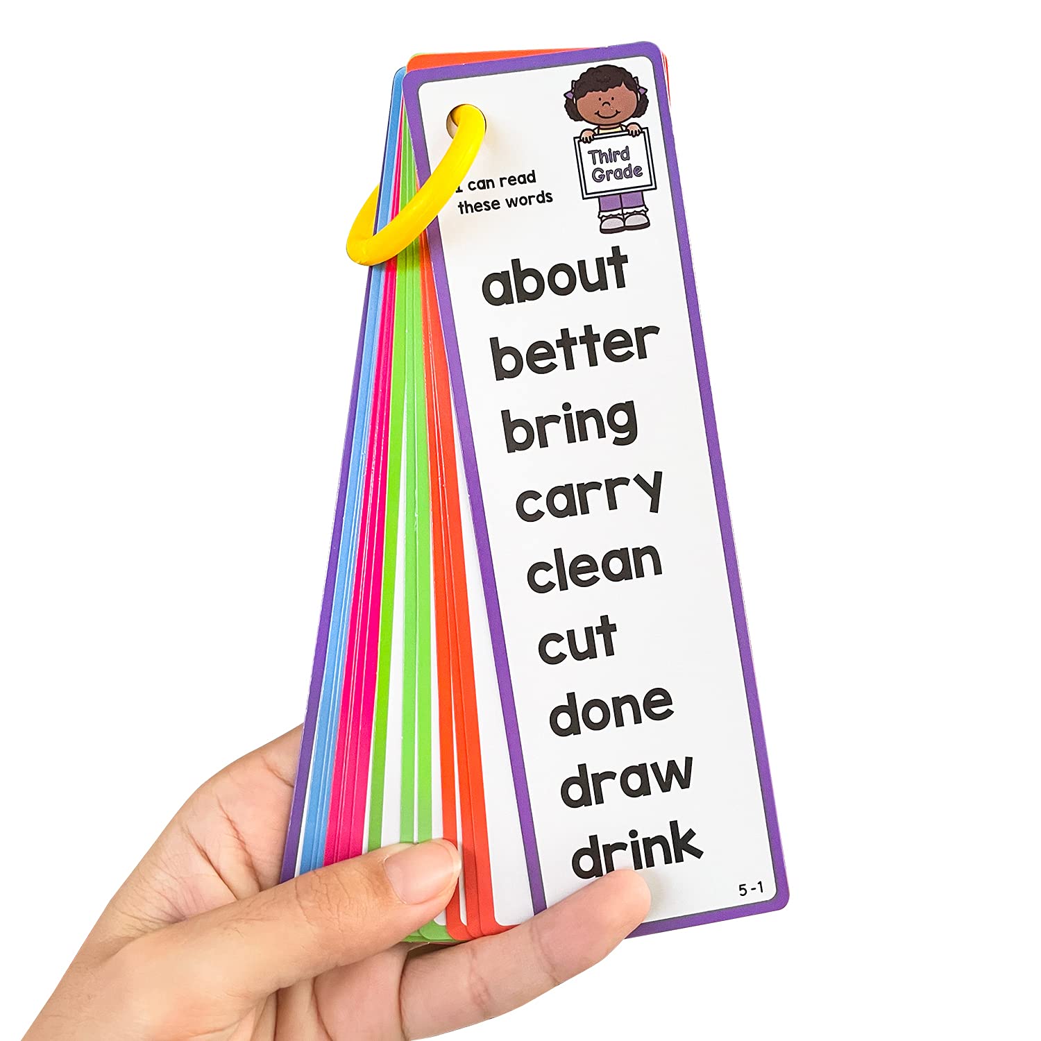 Richardy 220 Sight Words Flashcards, 5 Level Pre-Primer/Primer / 1st Grade / 2nd Grade / 3rd Grade, Toddler Learning Toys, Preschool Learning Supplies Pre K, Preschool, Kindergarten, 1st, 2nd Grade