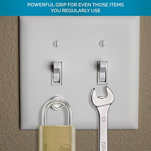 Savvy Home Magnetic Key Rack (2 Pack) | Key Holder for Light Switch | Smart Modern Design for Keychain Rings, Car Keys, Key FOBs | Easy Installation
