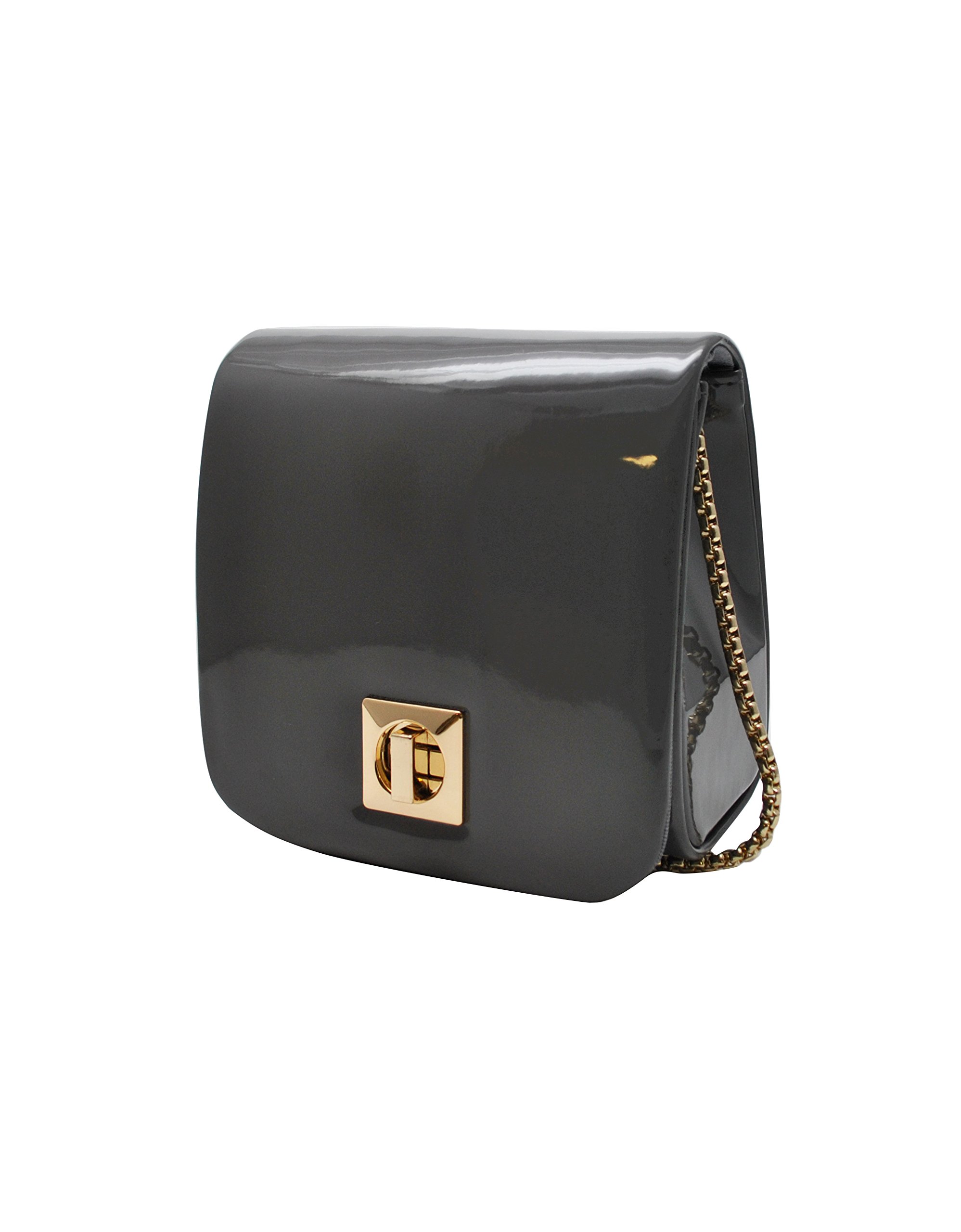 La Regale Women's Patent Crossbody Sand
