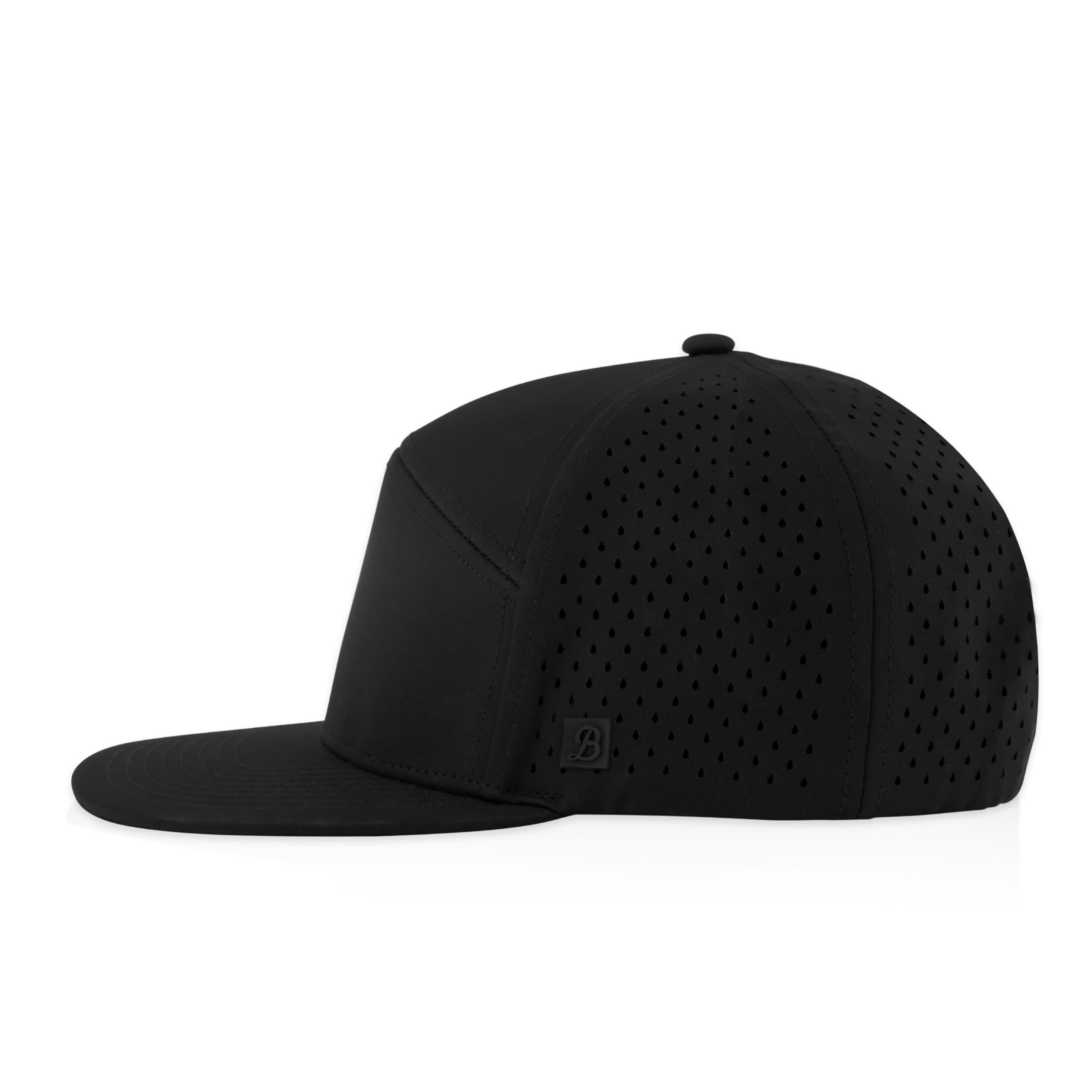 Billest Gresham Flat Bill Hat | Water-Resistant | Grey Snapback | Men & Women | Lightweight & Breathable | Mesh
