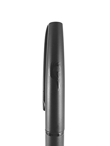 SHOPTOTUM Matte Black Metal Ballpoint Pens Smooth Writing Beautiful Design with Stylus Collectible Men or Women Dark Phoenix
