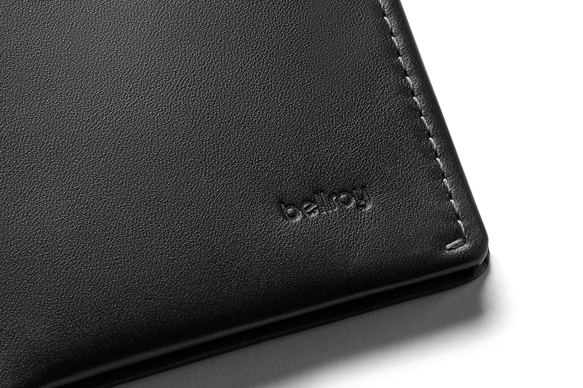 Bellroy Note Sleeve, Slim Leather Wallet, RFID Editions Available (Max. 11 Cards and Cash) - Charcoal