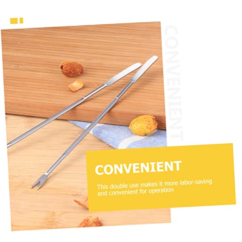 Housoutil 24pcs Multi-function Needle Tool Metal Forks Multipurpose Tool Seafood Needle Shellers Forks Pistachio Opener Seafood Accessory Crab Peeling Tools Seafood Fork Silver Crab