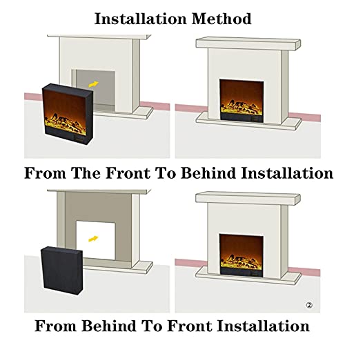 Electric Fireplace Stoves Electrical Fireplaces-Wall Mounted Arch Household Electric Fireplace Heater,Embedded Fireplace Core With Emulation Fire,recessed Mounting Heaters For Showroom Decoration