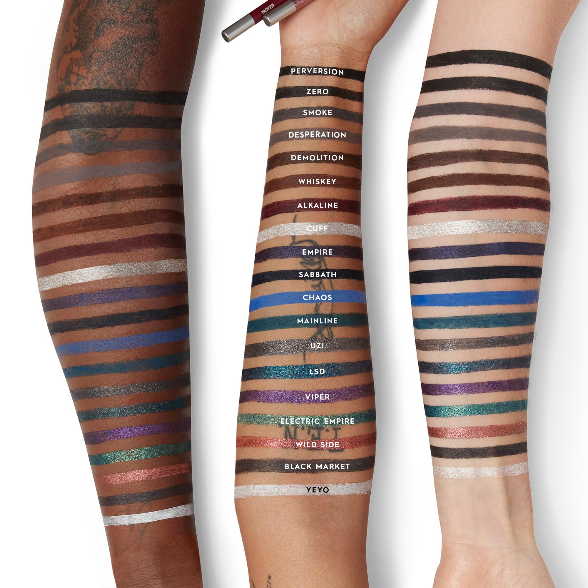 URBAN DECAY 24/7 Glide-On Waterproof Eyeliner Pencil (Uzi - Dark Gunmetal Gray Shimmer), Smudge-Proof, Transfer-proof, Long-lasting Colored Eye Liners, Hydrating Vitamin E, Cruelty-free - 0.04 oz