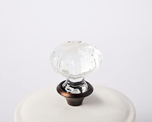 Mud Pie Door Knob Sugar Bowl, White 5.85H X 6.7L X 6.35W