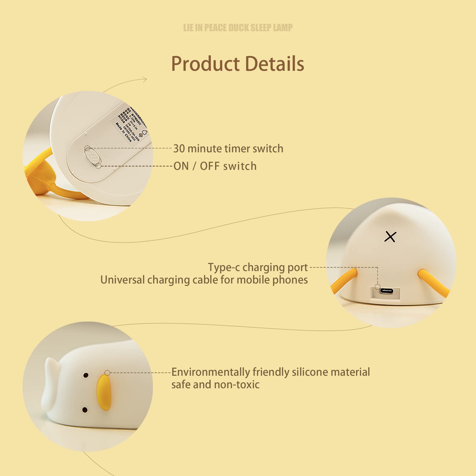 Buwect Lying Cabbage Night Light,Cute Night Light for Kids,Dimmable Squishy nightlight,Rechargeable Silicone Nursery lamp,LED Kawaii lamp for Breastfeeding