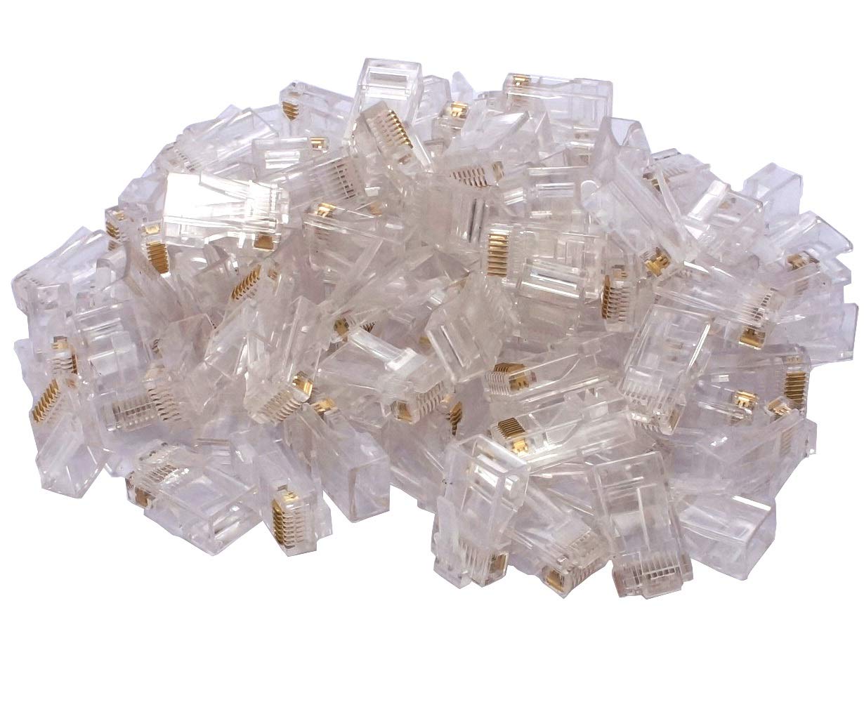 UbiGear 1000 Pcs RJ45 CAT5 CAT5e 8P8C Modular Network Cable LAN Connector End Plug LOT