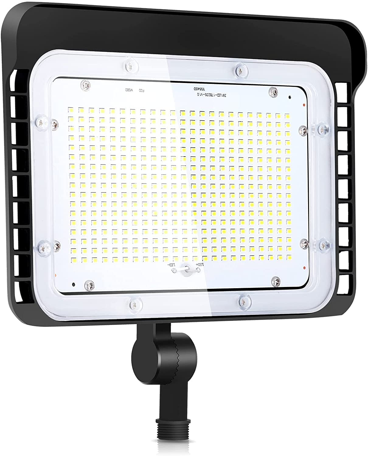 PBYBGB 60W LED Flood Light Outdoor for Dusk to Dawn, Super Bright 7500LM Security Lights, Adjustable Knuckle Mount,5000K Daylight IP65 Waterproof Floodlights for Yard, Garden, Garages,Parking Lot