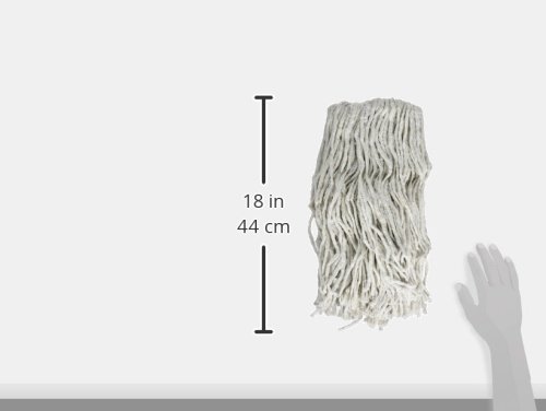 UNISAN Cut-End Wet Mop Head, Cotton, 24 Size, White (2024C)