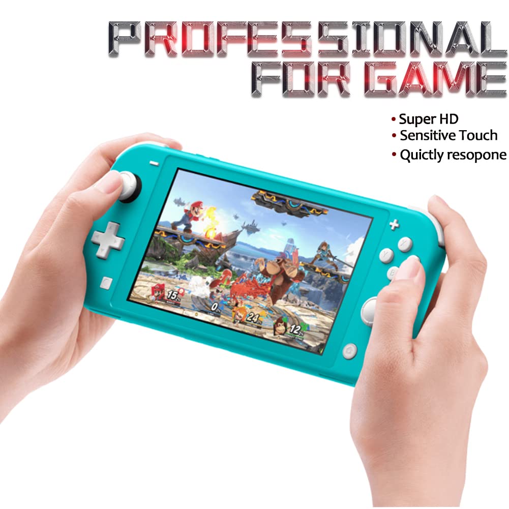 POOX】Glass Screen Protector for Nintendo Switch OLED, Anti Blue light UV Ray tempered glass Protection film Eyes Protect Profession For game Super HD Anti Fingerprint, scratch resistance(2-PACK)