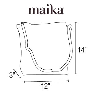 MAIKA Recycled Canvas Crossbody Bag, Hana, Blue