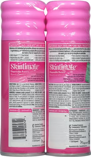 Skintimate DrySkin Shave Gel for Women, 7 oz, 2pk.