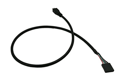 zdyCGTime 50CM Micro USB 5pin Male to 1x 5Pin Female 0.1" USB Header PCB Motherboard Cable