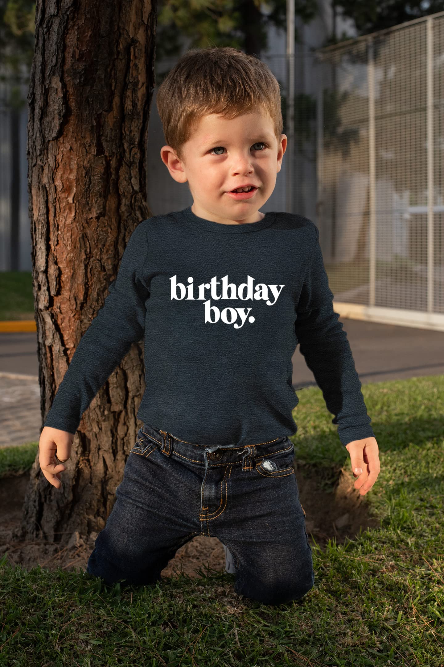 Birthday boy Shirt Toddler Outfit its My Year Old First 1st 2nd 3rd 4th 5th Tshirt (12 Months, Charcoal Black - Long Sleeve)
