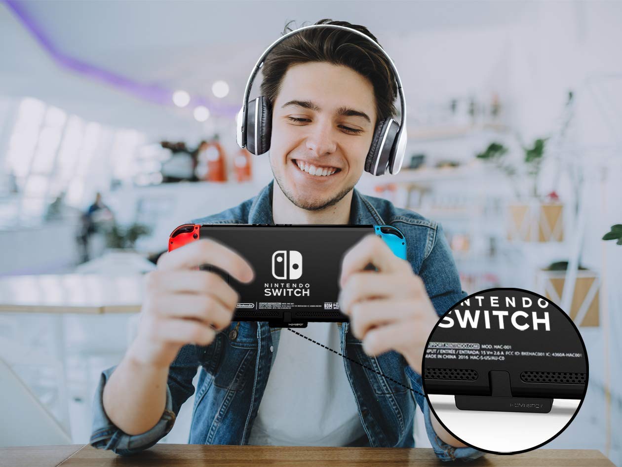 HomeSpot Bluetooth Audio Adapter with USB-C, Built-in mic, for Nintendo Switch, PS4, PS5, PC, Supports Headphones mic, aptX Low Latency, Dual Headphones, in-Game Voice Chat