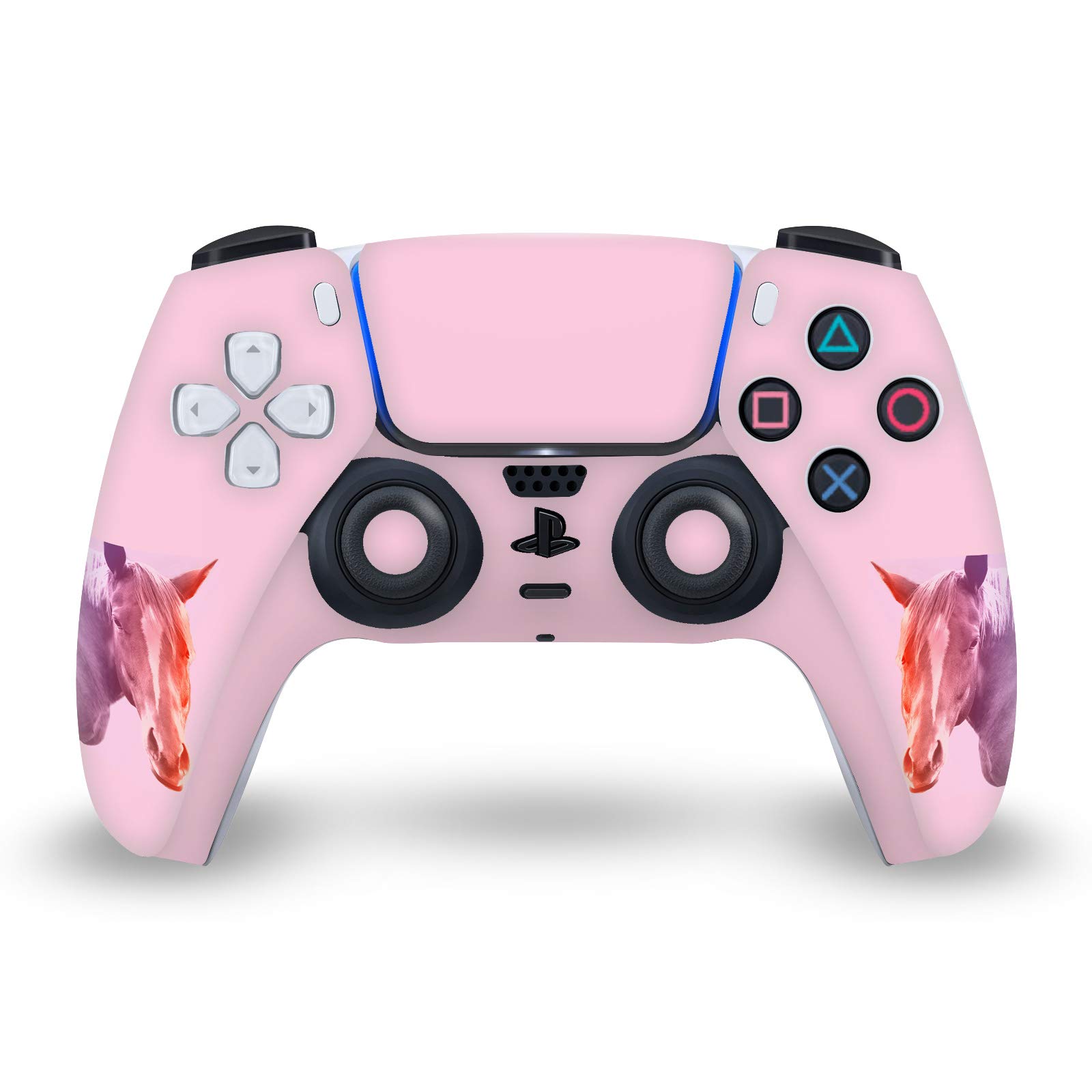 Head Case Designs Officially Licensed Mark Ashkenazi Pastel Horse Art Mix Vinyl Faceplate Sticker Gaming Skin Decal Cover Compatible With Sony PlayStation 5 PS5 DualSense Controller