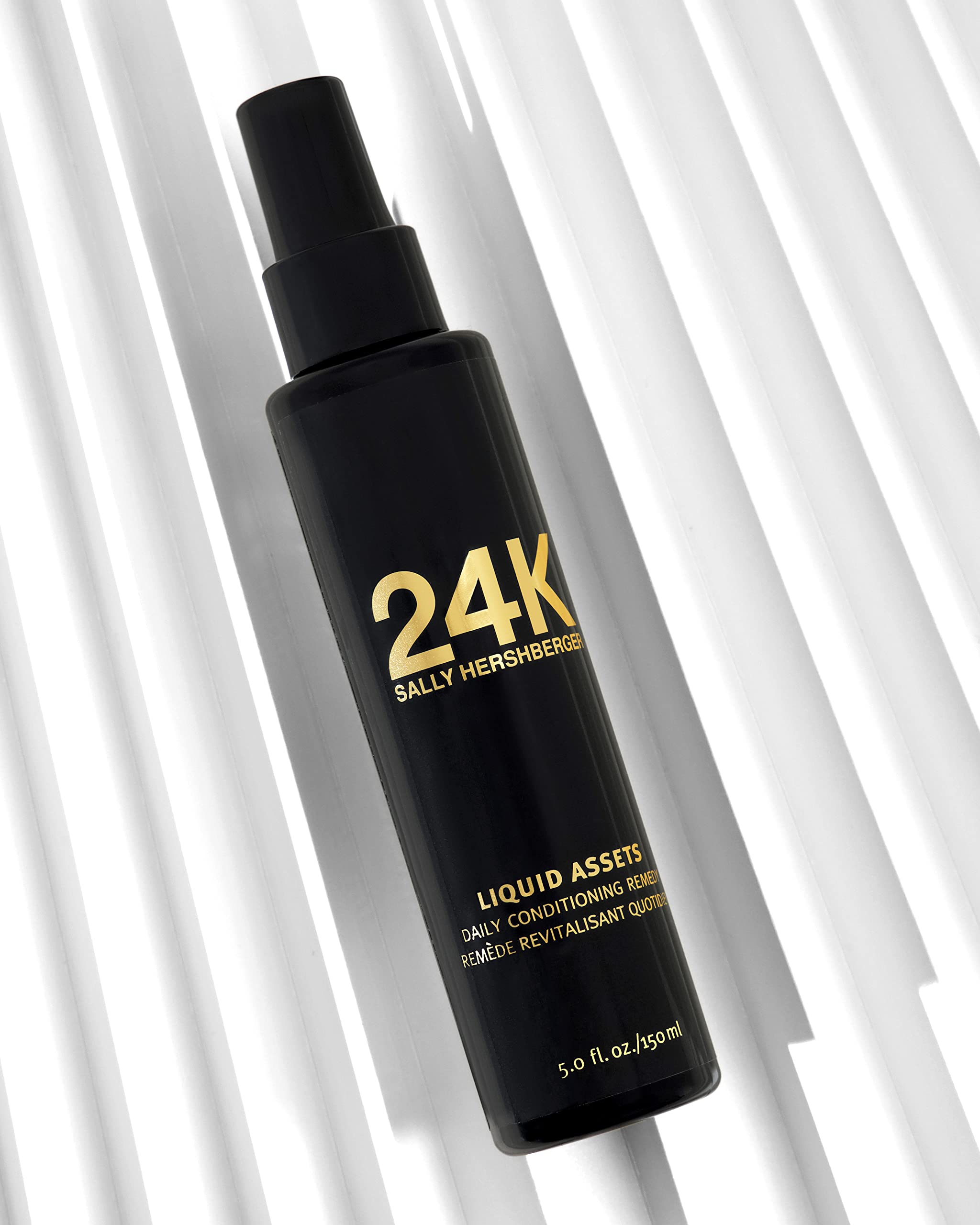 Sally Hershberger 24K Liquid Assets Daily Conditioning Remedy - Weightless Leave-In Treatment for Luscious, Refreshed Locks - Bonding, Keratin-Fortified Formula - Paraben And Phthalate Free - 150 ml