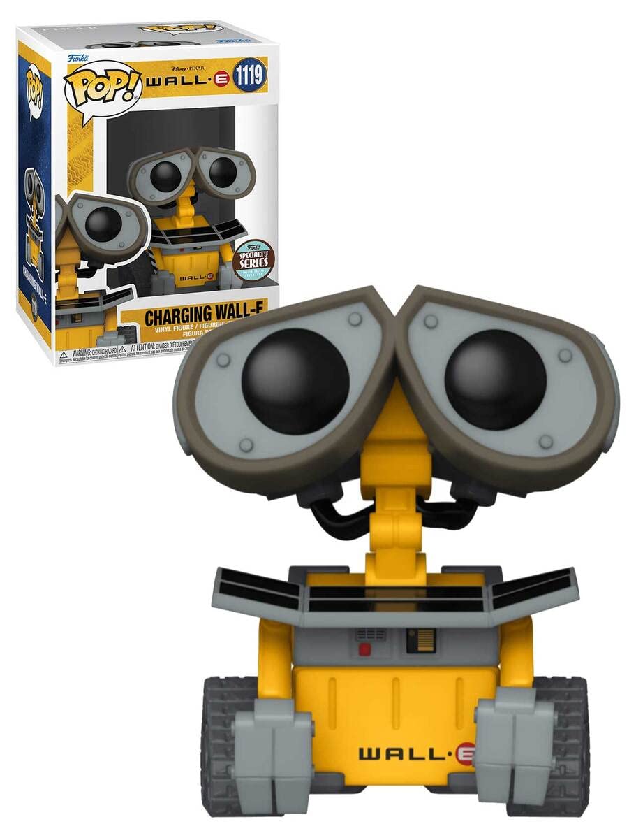 POP Disney Pixar: Charging Wall-E Specialty Series Funko Vinyl Figure (Bundled with Compatible Box Protector Case), Multicolored, 3.75 inches
