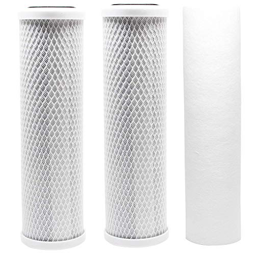 CFS COMPLETE FILTRATION SERVICES EST.2006 Replacement Filter Kit Compatible with Krystal Pure KR10 RO System - Includes Carbon Block Filters & Polypropylene Sediment Filter