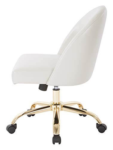 OSP Home Furnishings Layton Office Chair, Cream