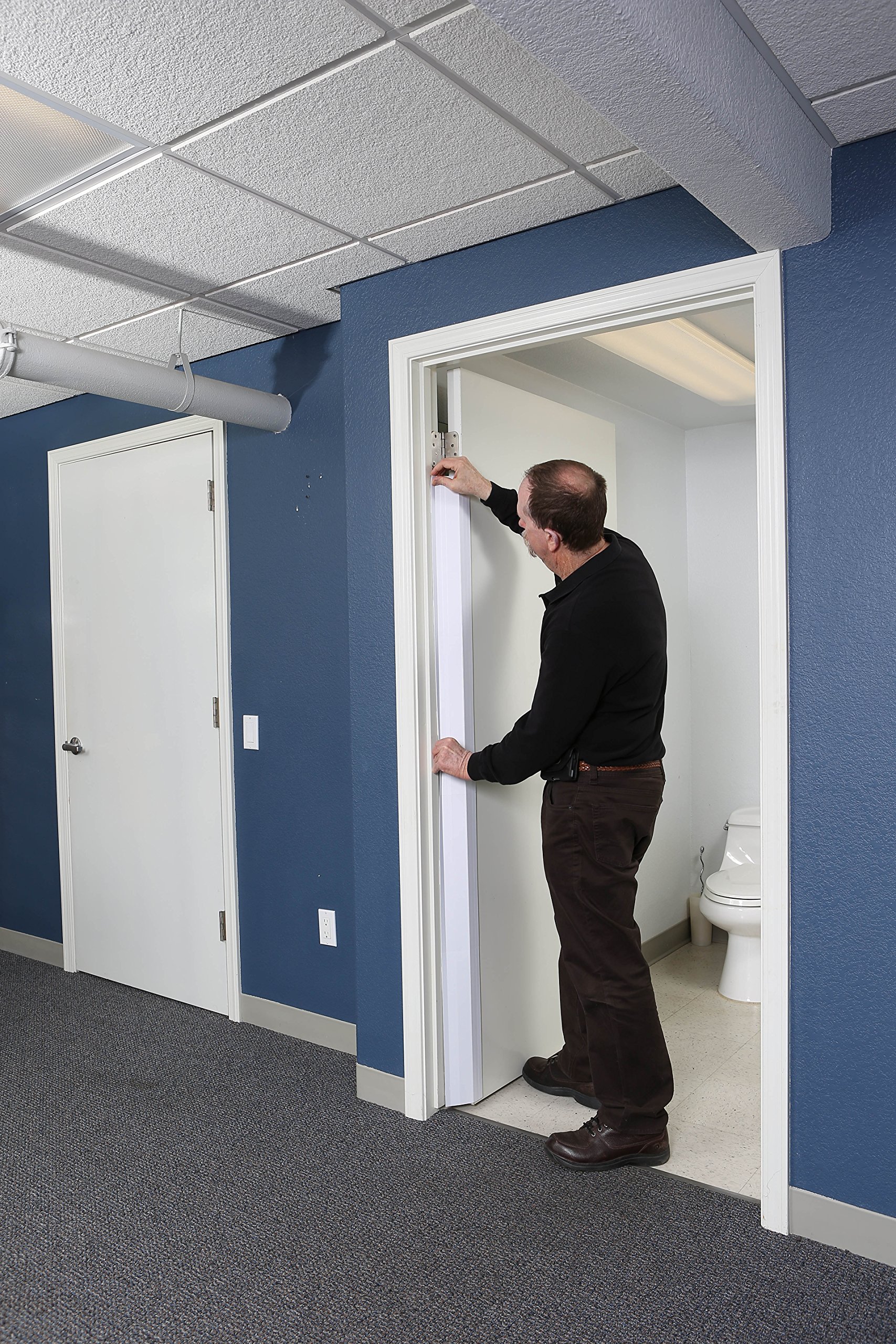 PinchNot Home Shield for 90 Degree Doors (Set) - Guard for Door Finger Child Safety. by Carlsbad Safety Products