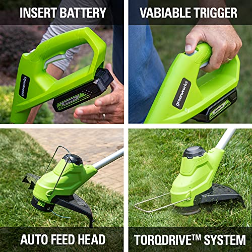 Greenworks 24V 10" Cordless TORQDRIVE™ String Trimmer, Tool Only