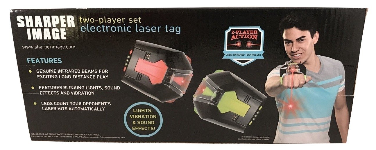 Laser Tag Electronic Game - Two Player Set - Lights, Vibration & Sound, Infrared Technology