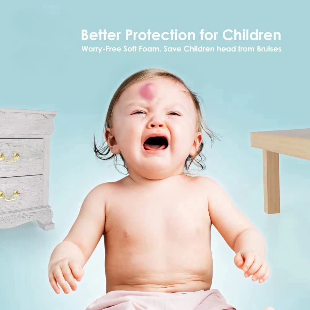 Corner Protector Baby Proofing Edge Strip Clear Silicone Soft Protectors with Upgraded Pre Taped Strong Adhesive for Tables Cabinets Drawers, Transparent, 0.4×0.4 inch width 16.4 ft length (FZT-2)